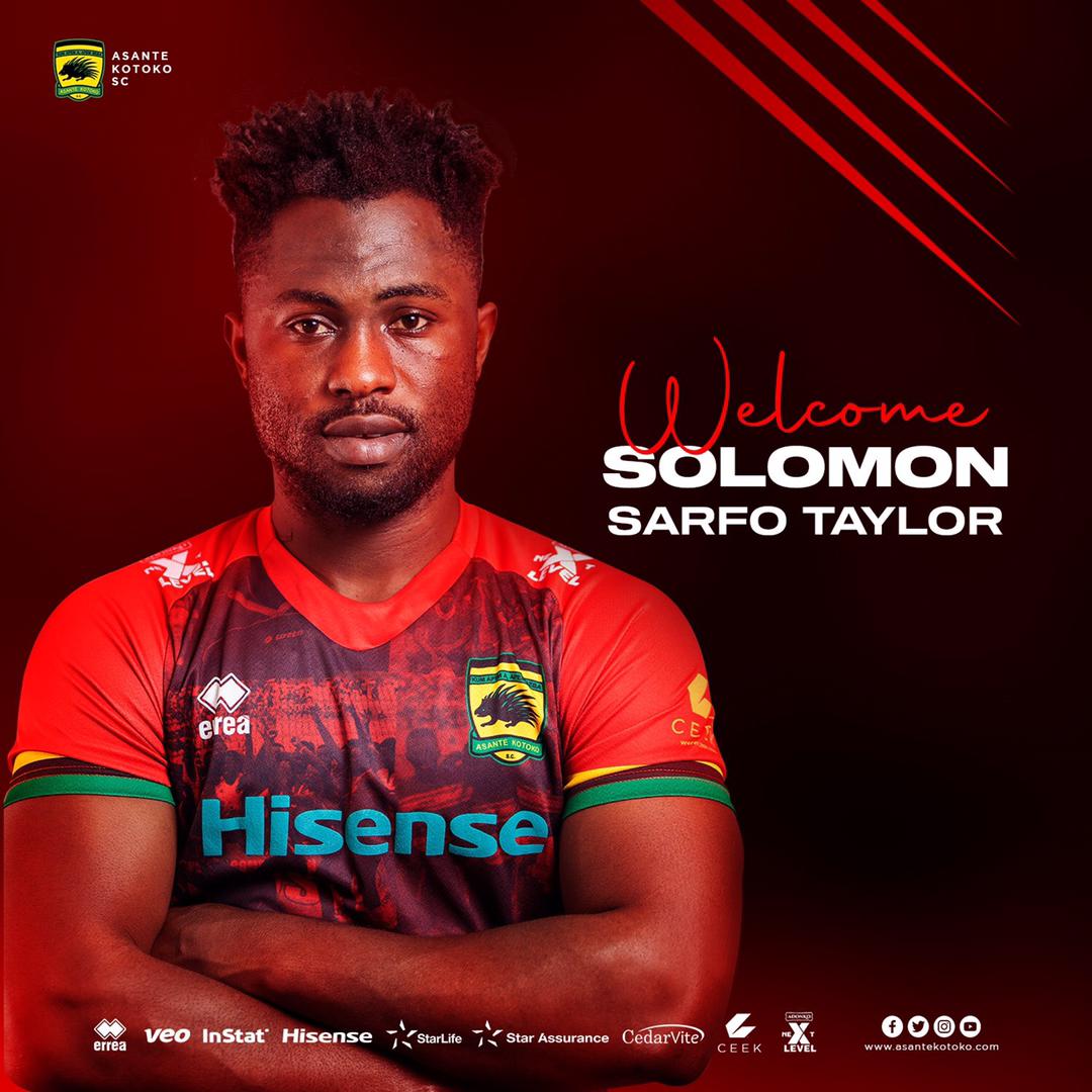 OFFICIAL: Asante Kotoko announce signing of Sarfo Taylor • Sahara Football